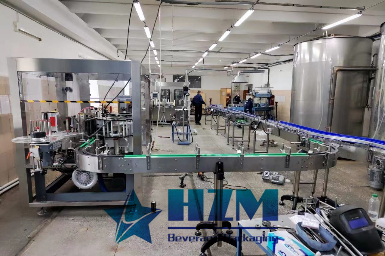 12,000BPH Carbonated Drinks Beverage Production Line in Installation ...